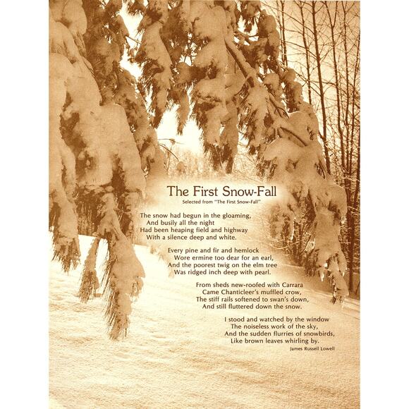None and/or Unknown | Other | The First Snowfall James Russell Lowell ...